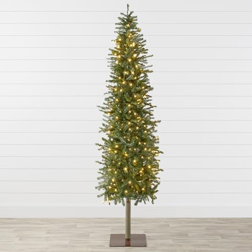 Amazon.com: 7d24hcare 7.5ft Pre-Lit Pencil Christmas Tree, Artificial ...
