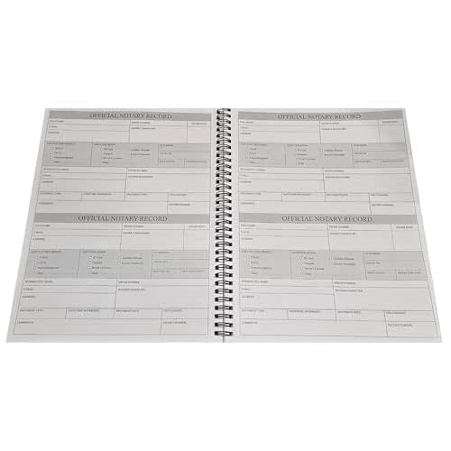 Amazon.com: Notary Log Book 8.5" x 11" Wire Bound (70 Pages ...