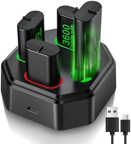 Amazon.com: Upgraded Fast Charging Rechargeable Battery Packs with ...
