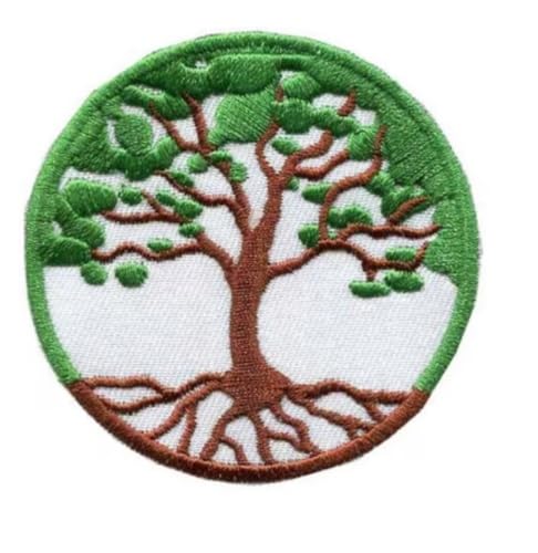 Tree of Life sew Patch, Yggdrasil Mystical Tree Badge, Yoga Patch, DIY ...