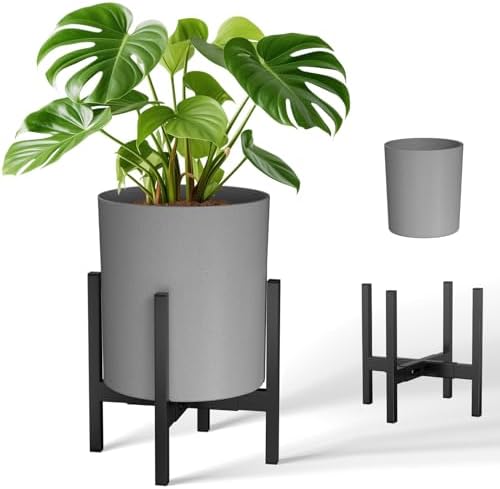 Amazon.com : Phoenix Vine 12 Inch White Indoor Modern Planter with ...