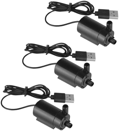 SIPYTOPF 3PCS DC 3-5V USB Micro Submersible Mini Water Pump,Small ...