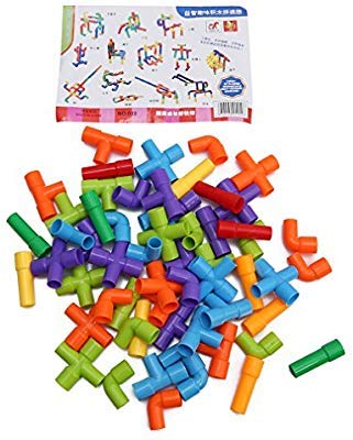 Buy Colorful Water Pipe Building Blocks for Children Kids DIY ...