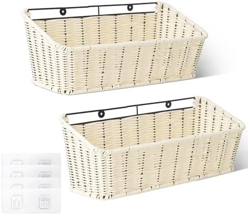 Amazon.com - PRETYZOOM Wall Hanging Basket, Wicker Hanging Basket for ...