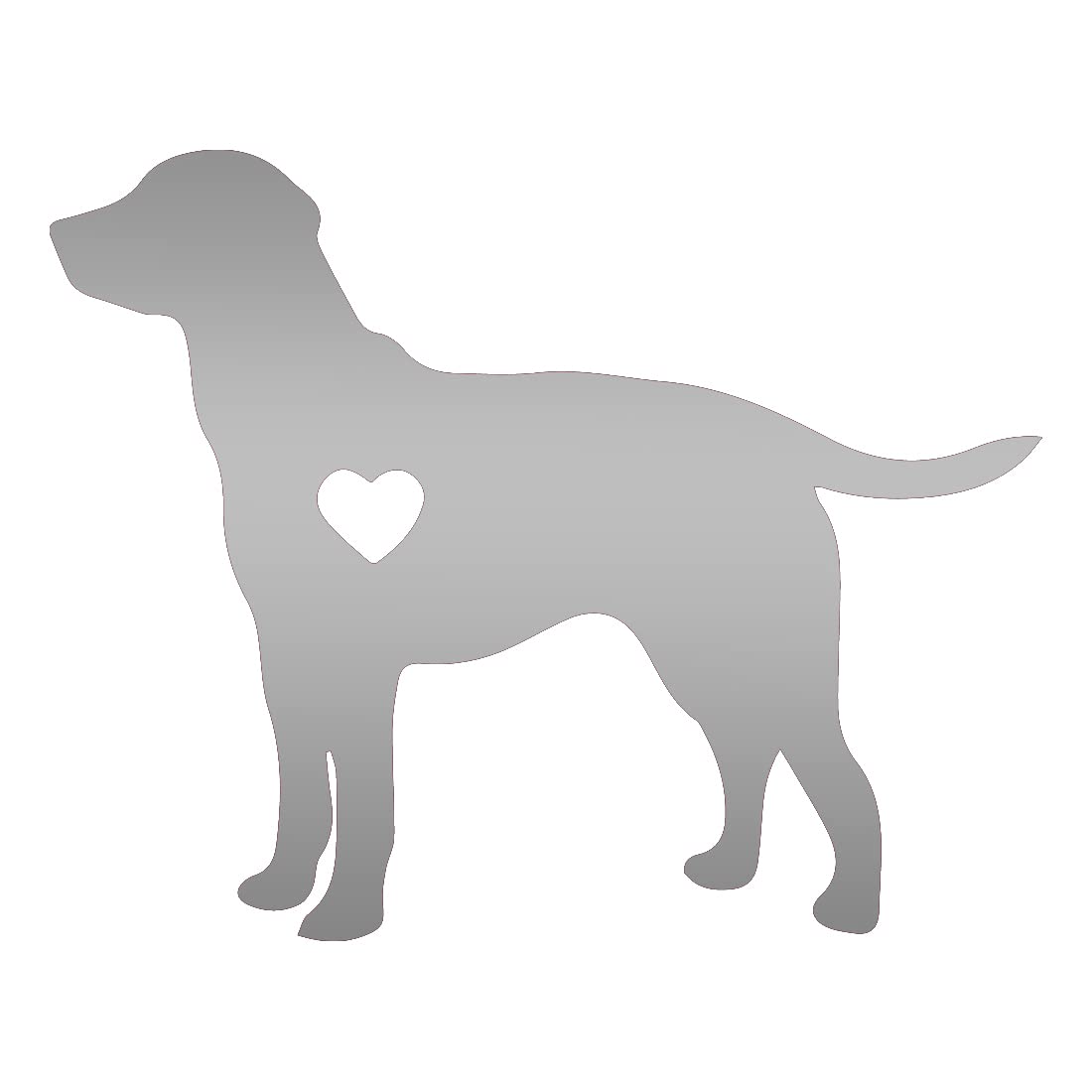 Lab Dog Silhouette Car Labrador Dog Head Vinyl Car Decal Sticker | Dog