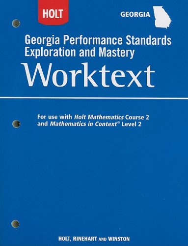 Holt Mathematics: Performance Standards Exploration and Mastery ...