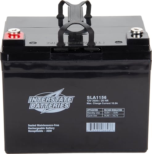 Interstate Batteries 12V 35Ah Battery (Insert Terminal) SLA AGM VRLA ...
