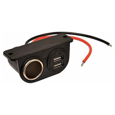 Amazon.com: DUAL CIGARETTE LIGHTER SOCKET UNDER DASH MOUNT : Automotive
