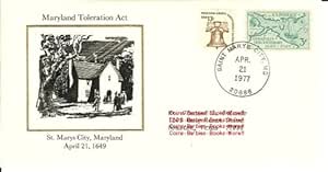 Amazon.com: United States First Day Cover Stamps - Maryland Toleration ...