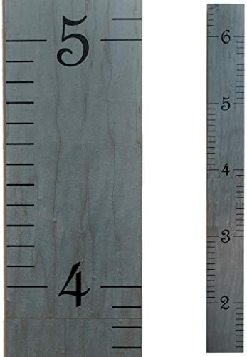 Amazon.com: HEADWATERS STUDIO Original Wooden Ruler Growth Chart + Free ...