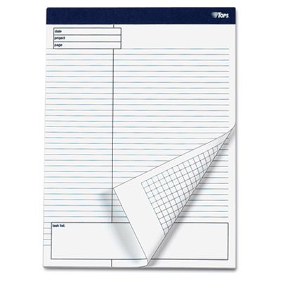 Tops Project Planning Pad with Margin Task List - 8.5" x 11.75 ...