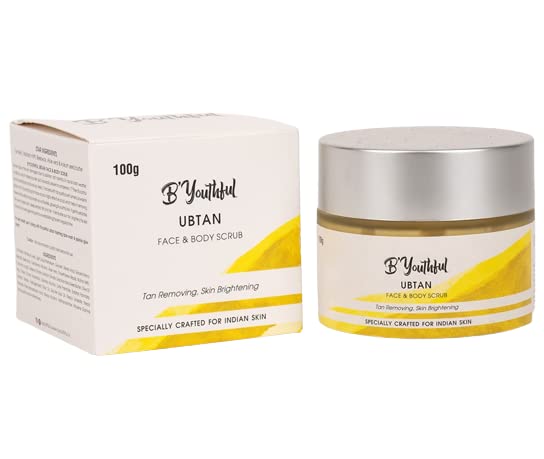 Buy B'YOUTHFUL ubtan face scrub for natural glowing skin face srub with ...