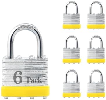 ZonRo Locks Laminated Steel Keyed Padlocks,Keyed Alike Locks, 1-9/16 ...