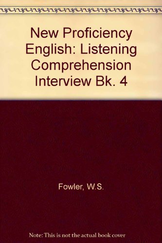 『New Proficiency English: Listening Comprehension Interview - 読書メーター