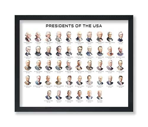 Amazon.com: Monem Art Presidents of the USA Poster - Infographic Print ...