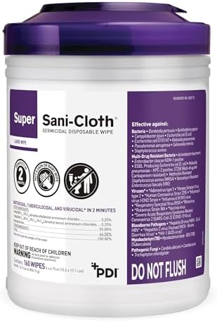 Amazon.com: Sani-Cloth AF3 Surface Disinfectant Cleaner Wipe Canister ...