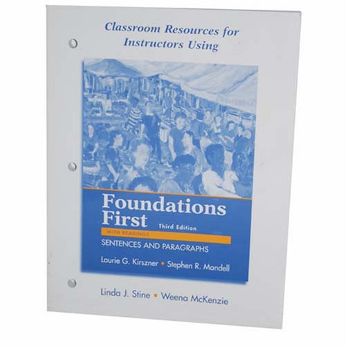 Foundations First (Classroom Resources for Instructor's, With Readings ...