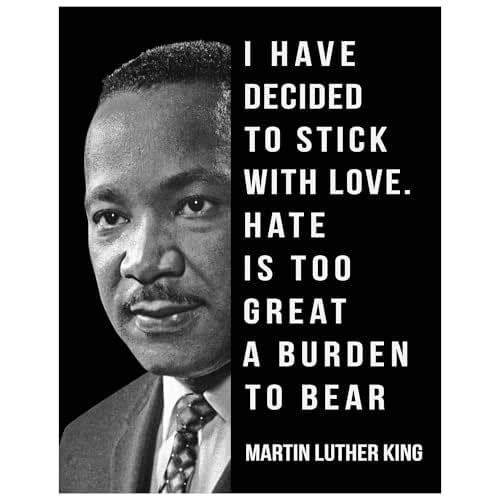 Amazon.com: Martin Luther King Jr. Inspirational Quote Wall Art 11x14 ...