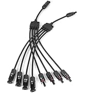 Amazon.com: Pjerjzn Solar Panel Connector 5 to 1 Solar Y Branch Solar ...