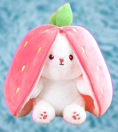 Buy Storescent Reversible Carrot Strawberry Bunny Plush Toy - Cute ...