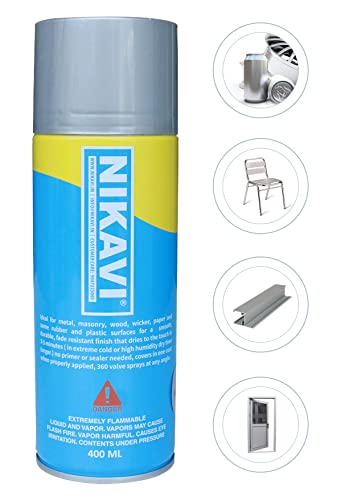 NIKAVI SP20 Multipurpose Spray Paint (400Ml Aluminum) (PACK OF 2 ...