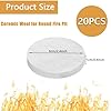 Amazon.com: 20 Pcs Tabletop Fire Pit Ceramic Wool Wick with Gloves for ...