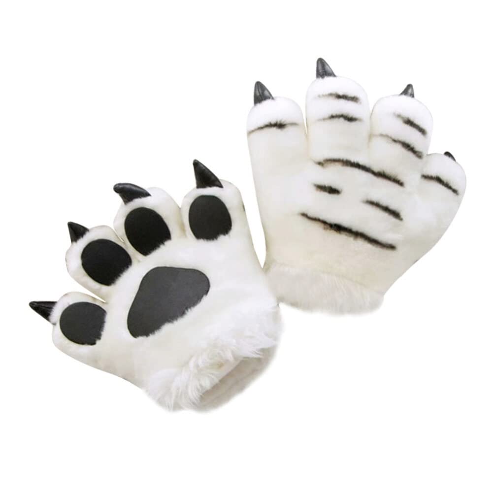 Buy Totority Fursuit Paws Plush Animals Palm Gloves, Simulation & Lion ...