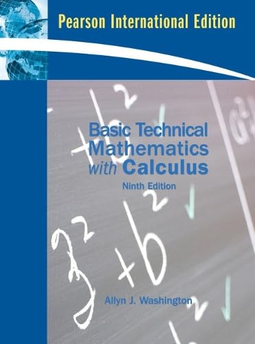Basic Technical Mathematics with Calculus: International Edition: Allyn ...