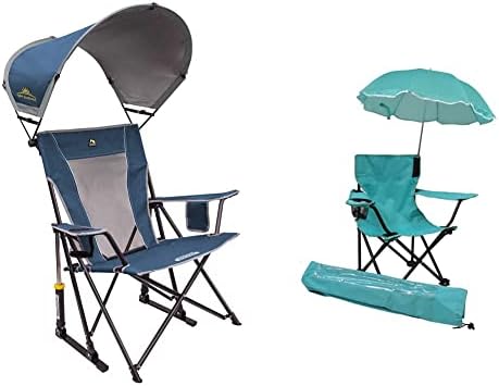 Amazon.com: GCI Outdoor Sunshade Rocker Collapsible Rocking Chair ...