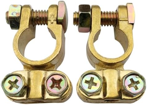 Amazon.com: 2 Gauge 1 Pair Positive and Negative (+/-) Pure Copper Top ...