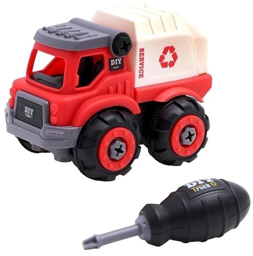 JAPSI Fire Truck Toy - Make it then Run it | Mini Friction Powered ...