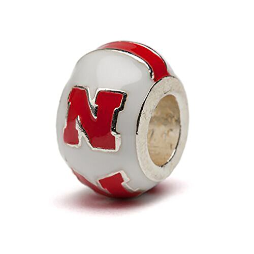 Buy University of Nebraska Bead Charm | Nebraska Stainless Steel ...