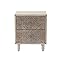 Amazon.com: HOMPUS Vintage Nightstand with 2 Pattern Carved Drawers ...