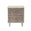 Amazon.com: HOMPUS Round End Table w Flower Pattern, Nightstand w 3 ...