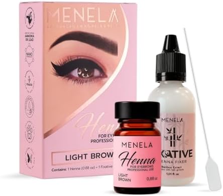 Amazon.com: Menela Kit de tinte de henna para cejas - Color de cejas ...