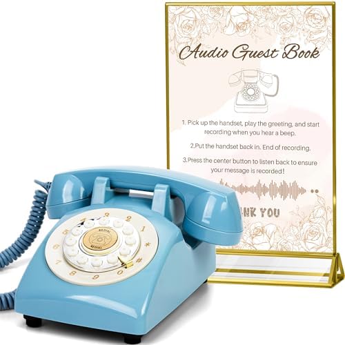 Amazon.com: FiayaCom Audio Guest Book Wedding Phone,32GB Memory Record ...
