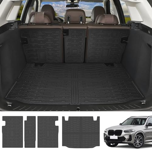 JTYZSM Rear Cargo Mat&Backrest Mat for 2018-2023 BMW X3 G01 All Weather ...