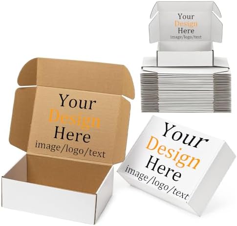 Amazon.com: 10Pack Custom Packaging Boxes - Personalize with Photo ...