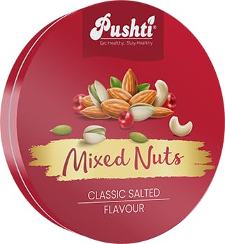 Pushti Salted Mixed Nuts Tin 50 Grams : Amazon.in: Grocery & Gourmet Foods