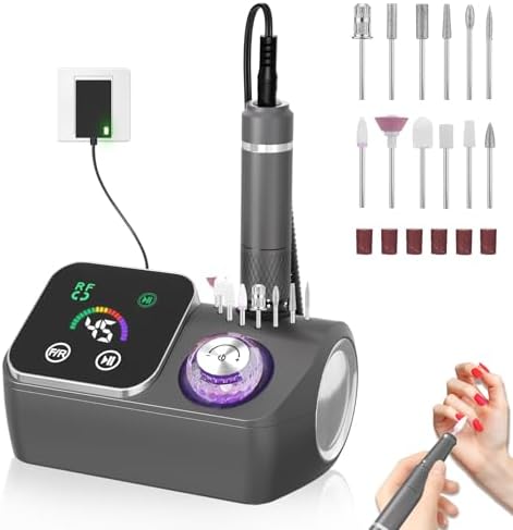 Amazon.com: PYVOLA Professional Electric Nail Drill E-File Machine ...