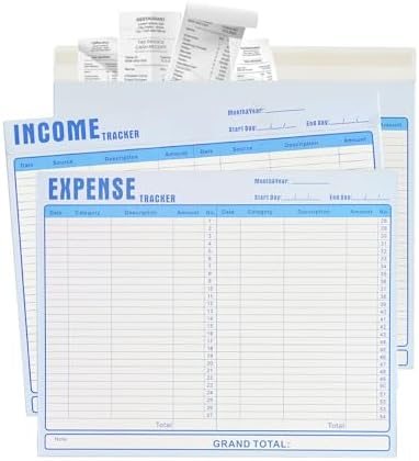 Amazon.com : 12/Pack Receipts Organizer Income & Expense Tracker ...