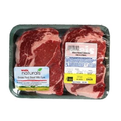 Amazon.com: Weis Quality, Boneless Rib Eye Grass Fed : Grocery ...