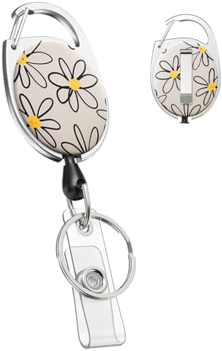 Amazon.com : Retractable Badge Holders with Bling Rhinestones Crystal ...