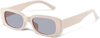 Amazon.com: JASPIN Rectangle Sunglasses for Women Men Trendy Y2k Retro ...