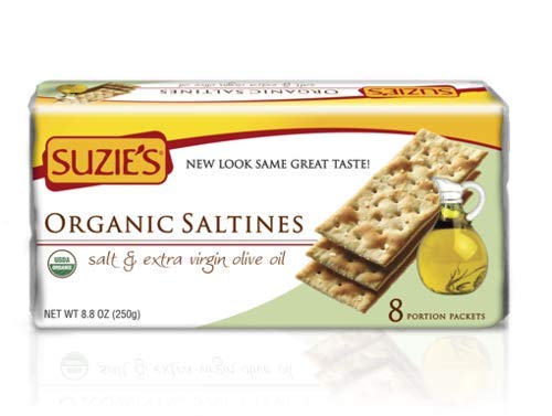 Amazon.com : Suzie's, Organic Saltines Crackers, Salted w/ Extra Virgin ...