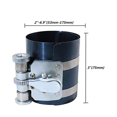 Snapklik.com : 3 Inch Piston Ring Compressor Tool, Adjustable Ratchet ...