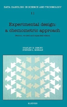 Amazon.com: Experimental Design: A Chemometric Approach (ISSN Book 11 ...