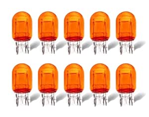 Rafeal Auto 7443A(amber) Light Bulb 10 Pack,T20 Automotive Brake Light ...