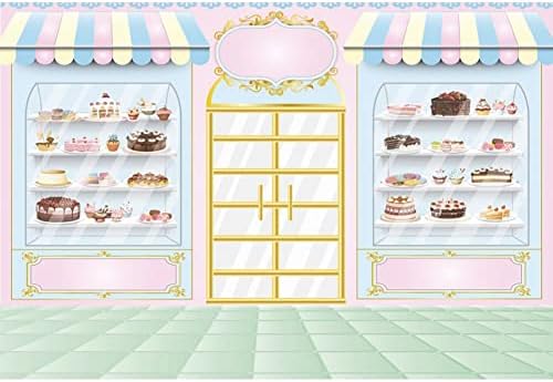Amazon.com : AWERT 10x6.5ft Cake Shop Photography Backdrop for Girl's ...