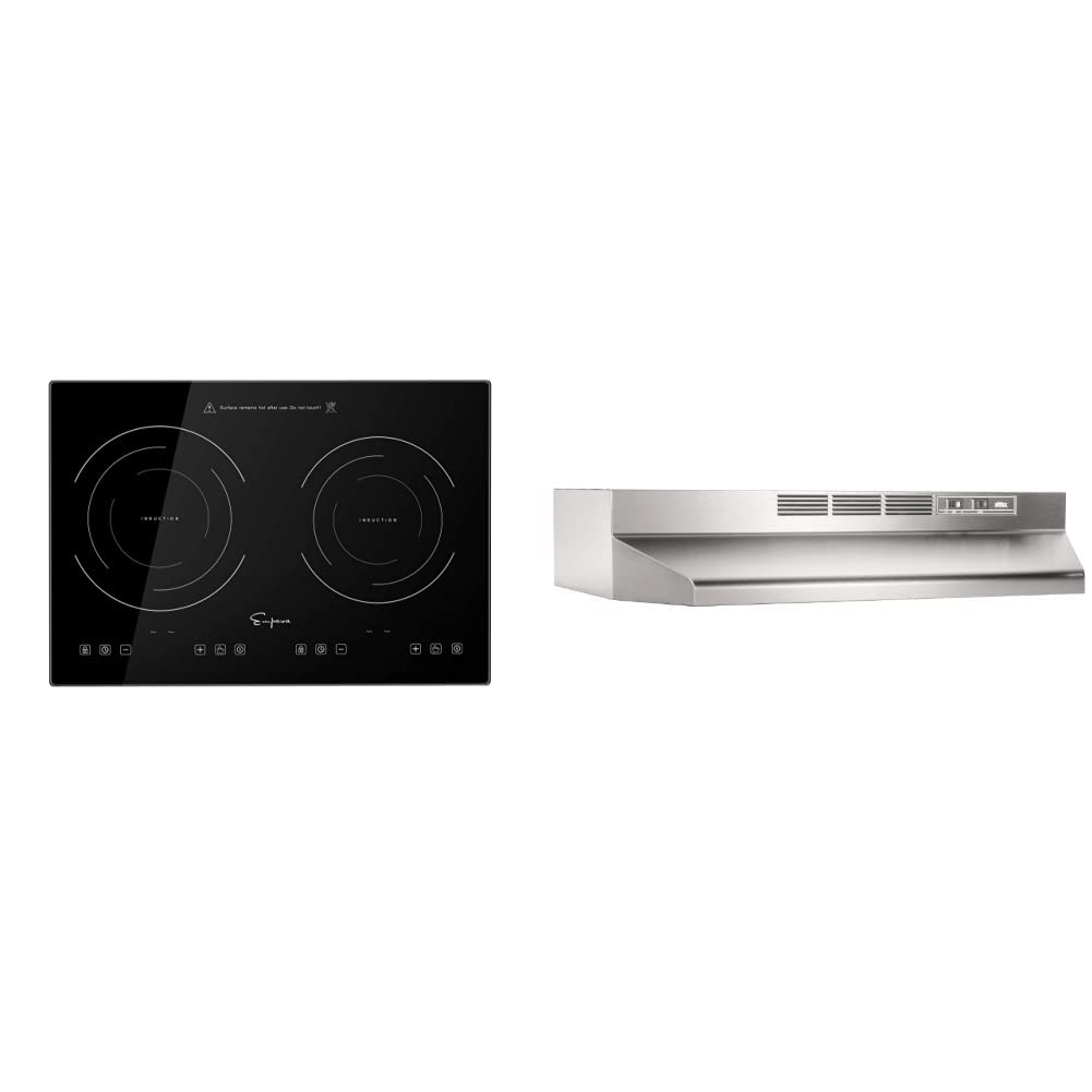 Empava Electric Stove Induction Cooktop Horizontal with 2 Burners in ...